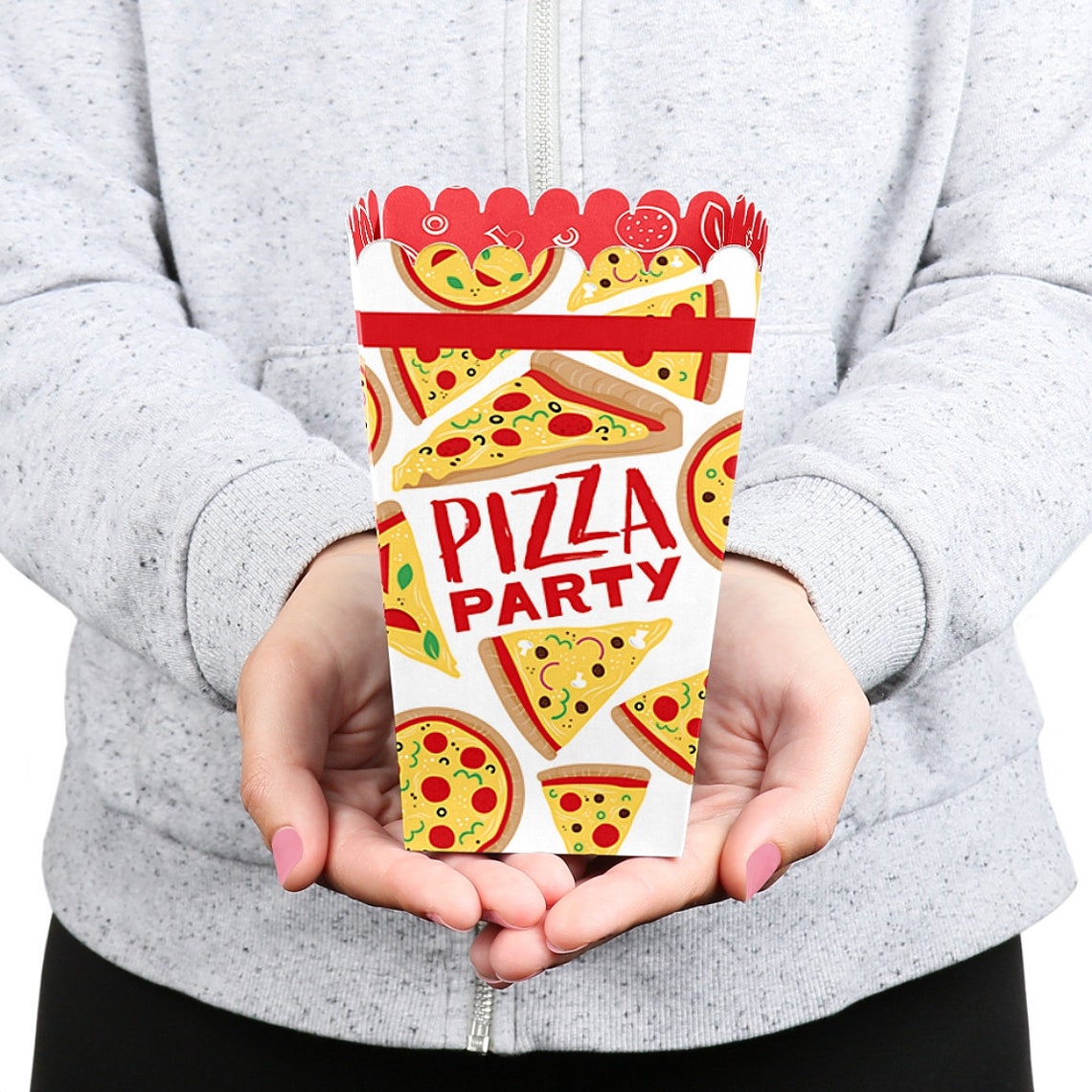 Pizza Party Time Baby Shower or Birthday Party Favor Popcorn | Etsy
