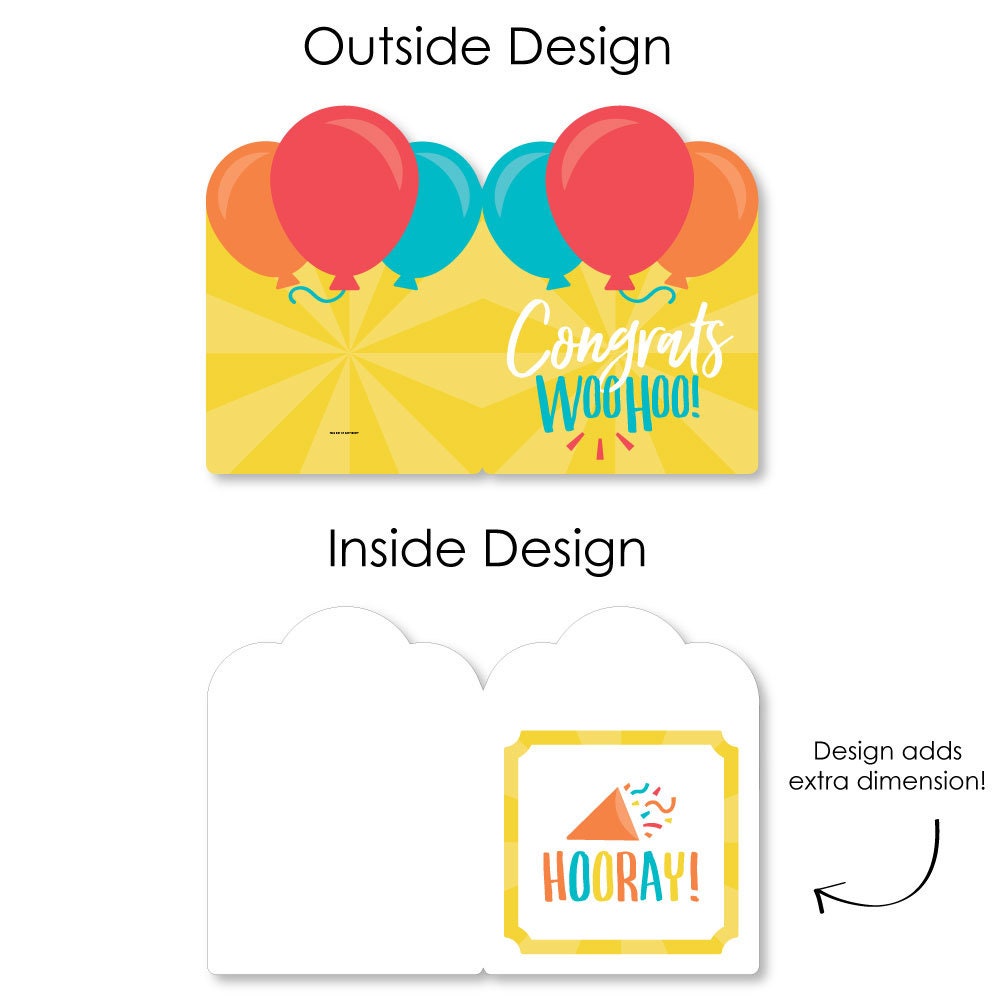 Congrats Congratulations Giant Greeting Card Big Shaped - Etsy