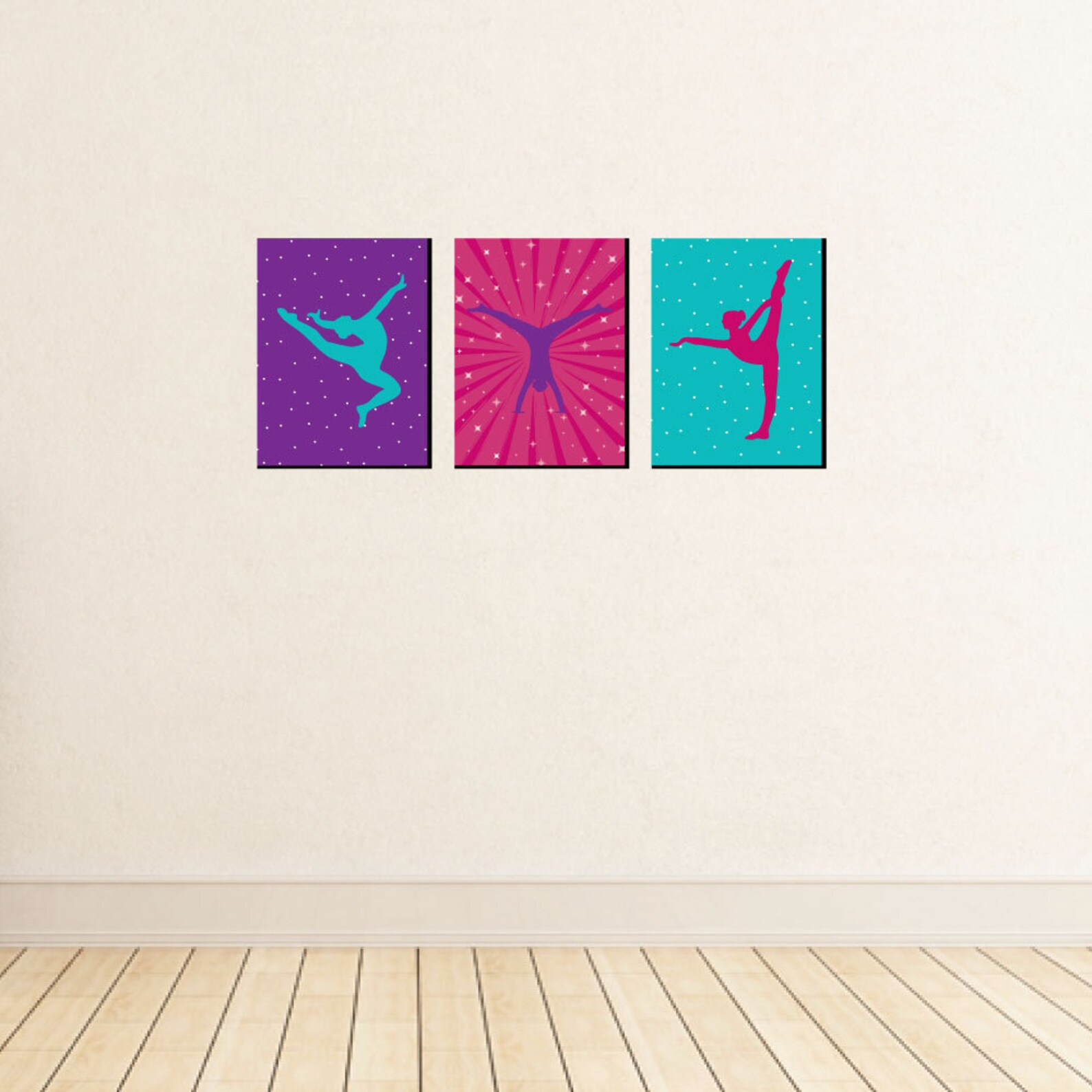Tumble, Flip and Twirl - Gymnastics - Sports Themed Wall Art, Kids Room ...