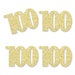 Gold Glitter 100 No-mess Real Gold Glitter Cut-out Numbers - Etsy