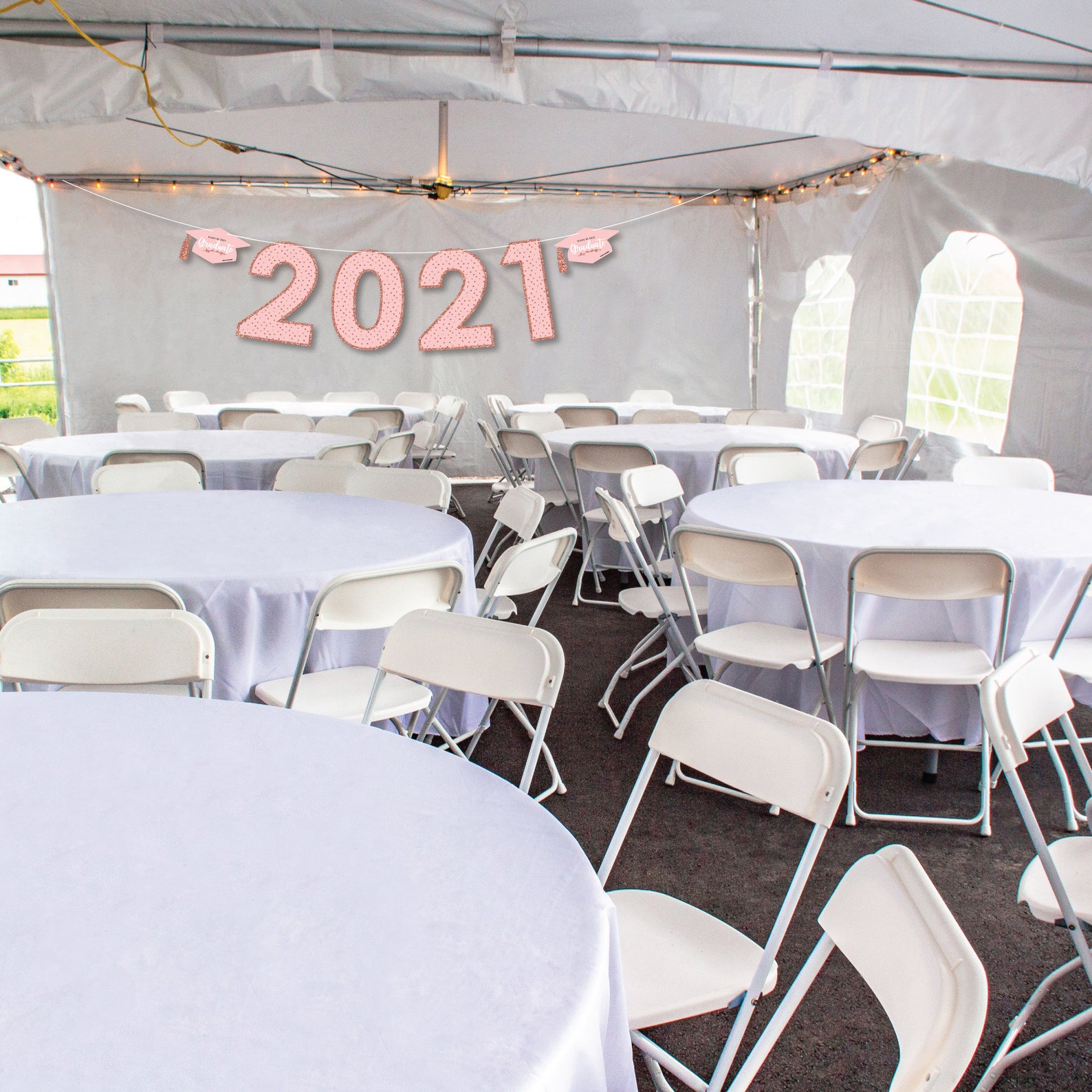 Rose Gold Grad Large Graduation Party Decorations 2021 | Etsy