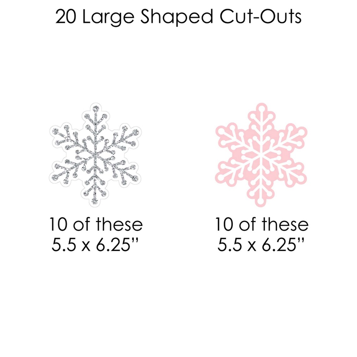 Pink Winter Wonderland Holiday Snowflake Birthday Party and | Etsy