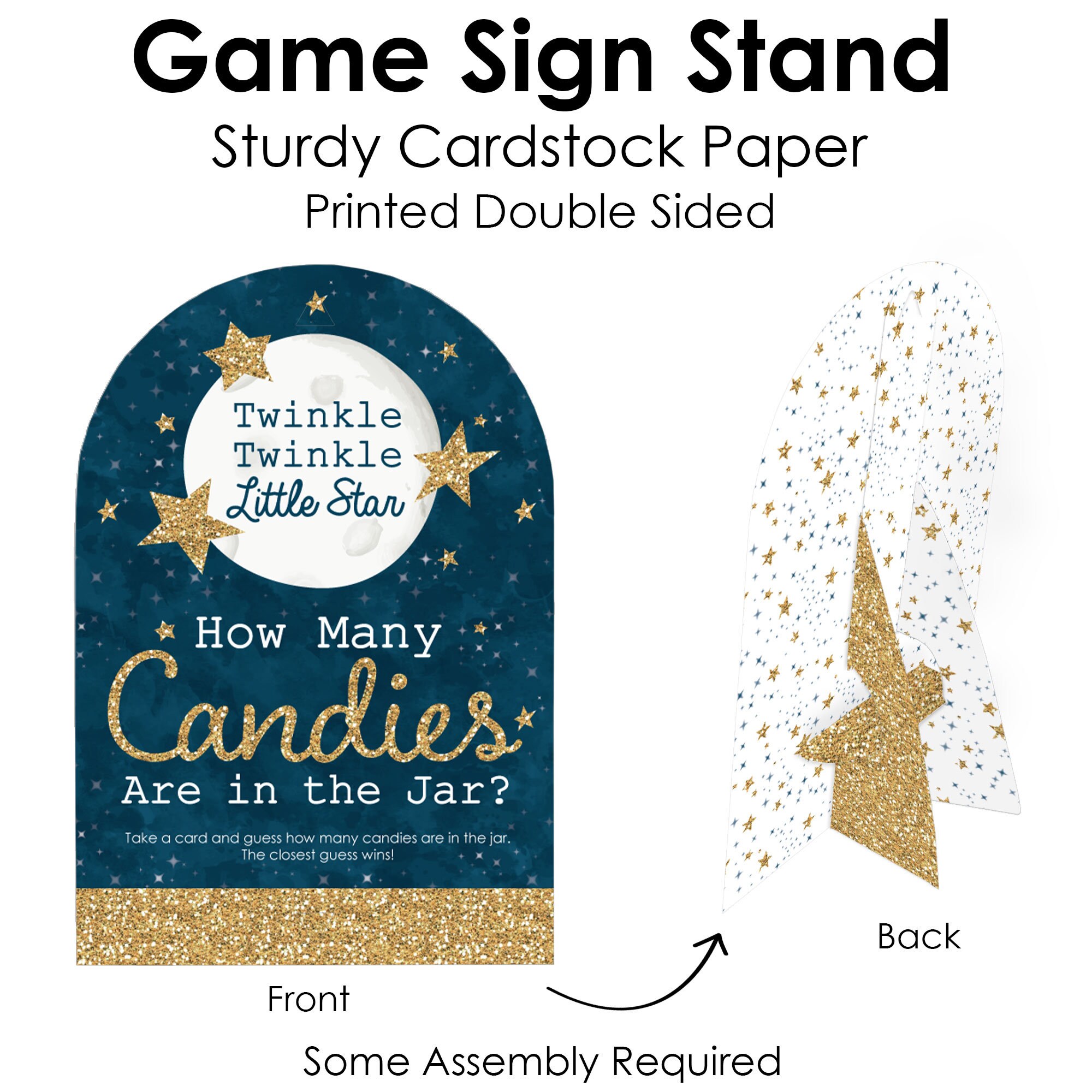 Twinkle Twinkle Little Star - How Many Candies Baby Shower or Birthday ...