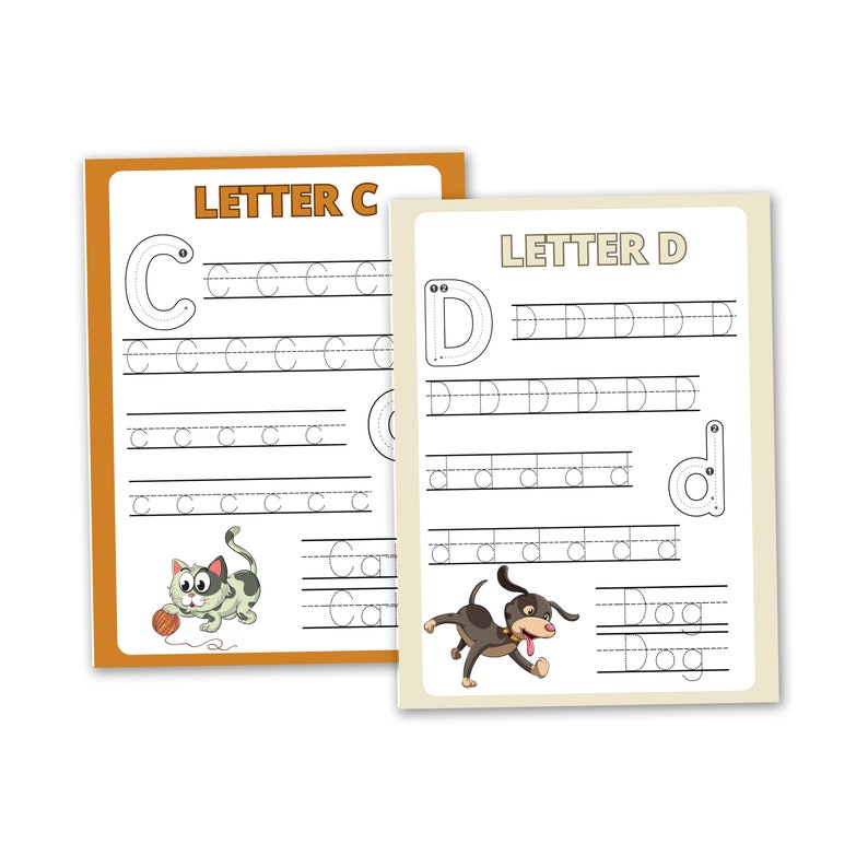 Printable Animal ABC Tracing Workbook | Kids' Animal Wordsearch ...