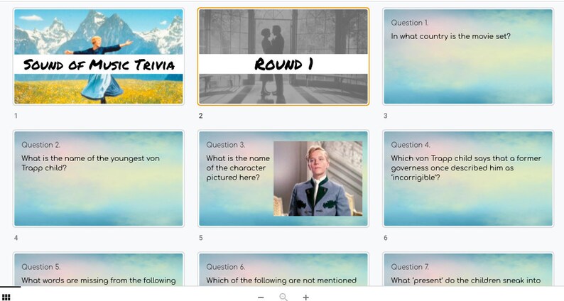 Sound of Music Trivia Pub Quiz Game Downloadable - Etsy