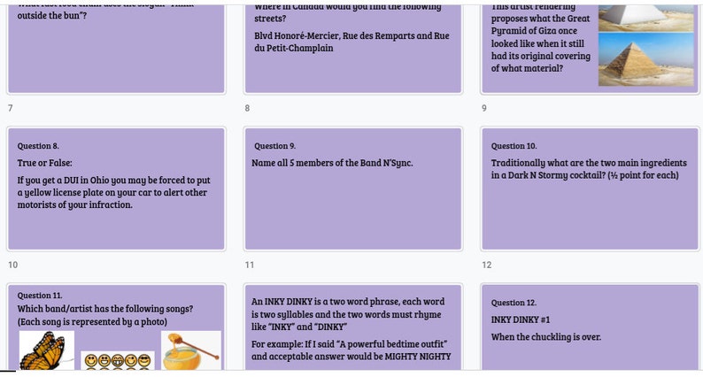 General Knowledge Pub Trivia Quiz Game Downloadable - Etsy