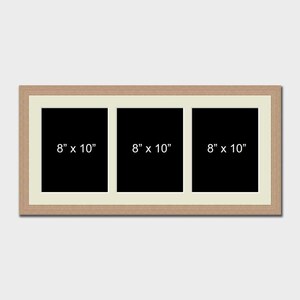 Multi Photo Picture Frame | Holds 3 8"x10" Photos in a 30mm Oak Veneer ...
