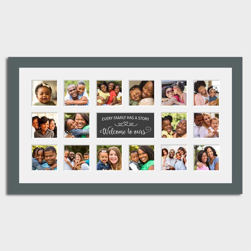 Large Multi Photo Family Picture Frame Holds 16 4x4 Photos | Etsy