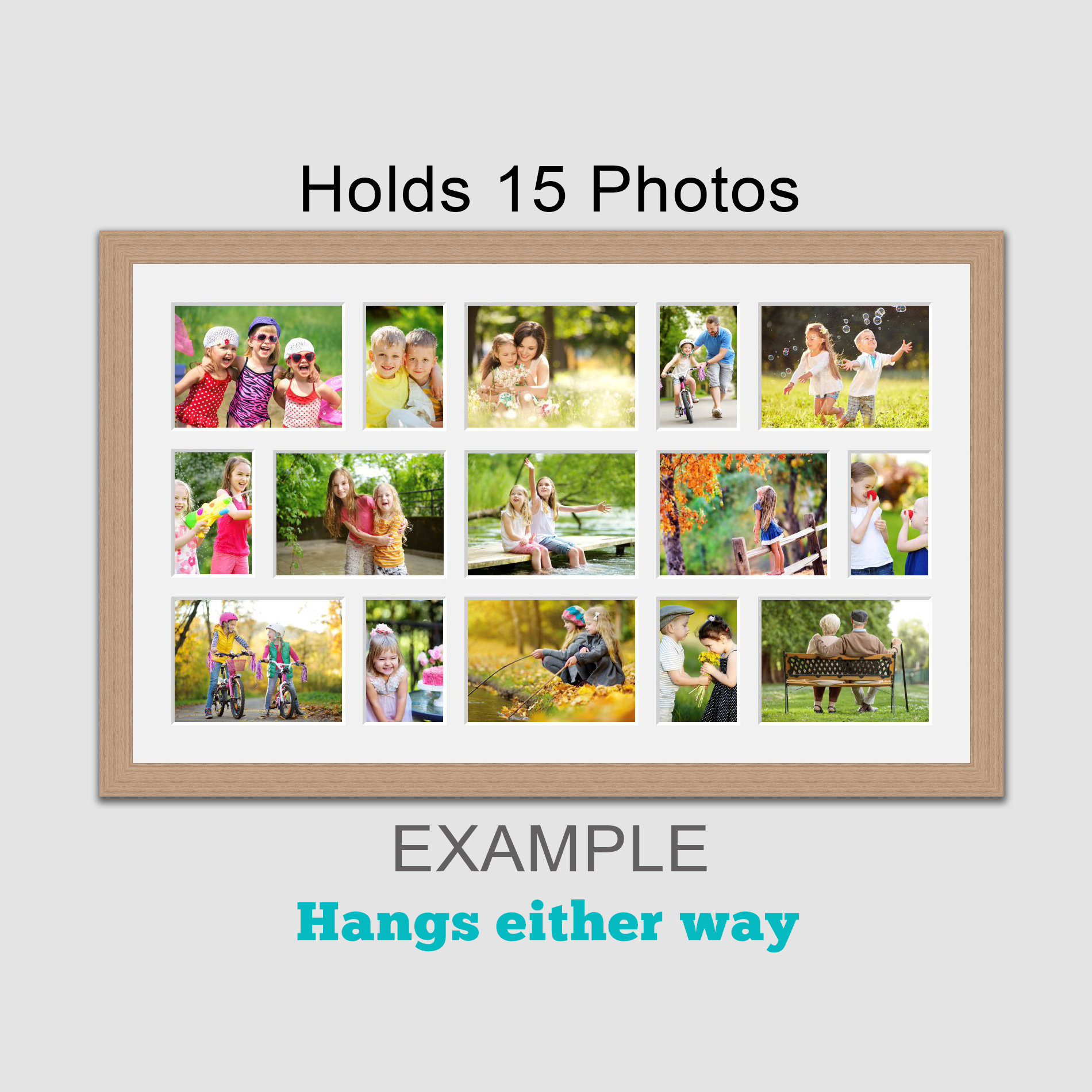 Extra Large Multi Photo Picture Frame | Holds 9 8"x6" and 6 4"x6 ...