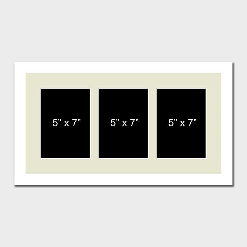 Multi Photo Picture Frame Holds 3 5x7 Photos in | Etsy