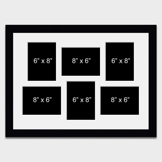 Large Multi Photo Picture Frame 6 Apertures 8x6 Photos In A Etsy Large Multi Photo Picture Frame 6 Apertures 8x6 Photos In A Etsy