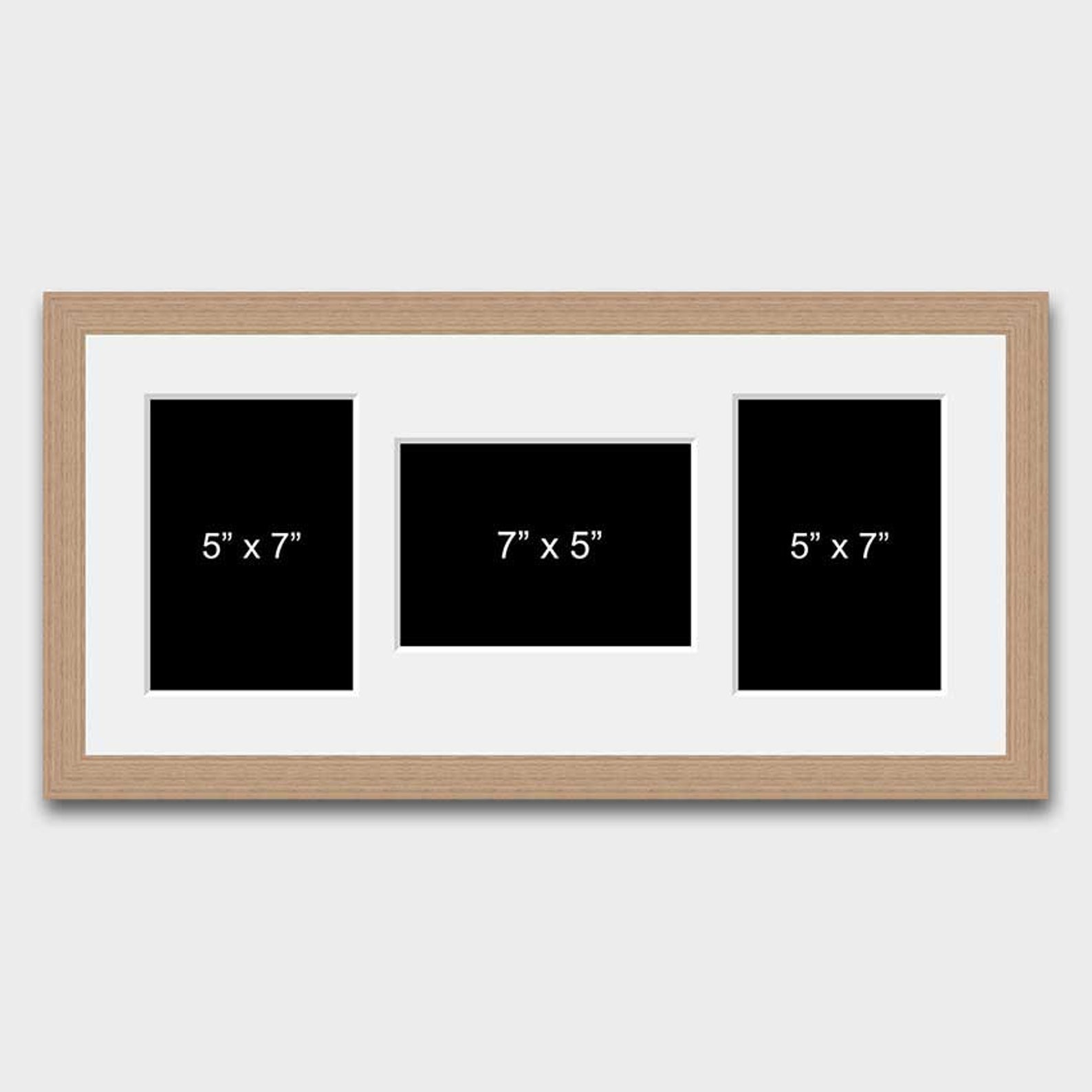 Multi Photo Picture Frame Holds 3 5x7 Mixed - Etsy UK