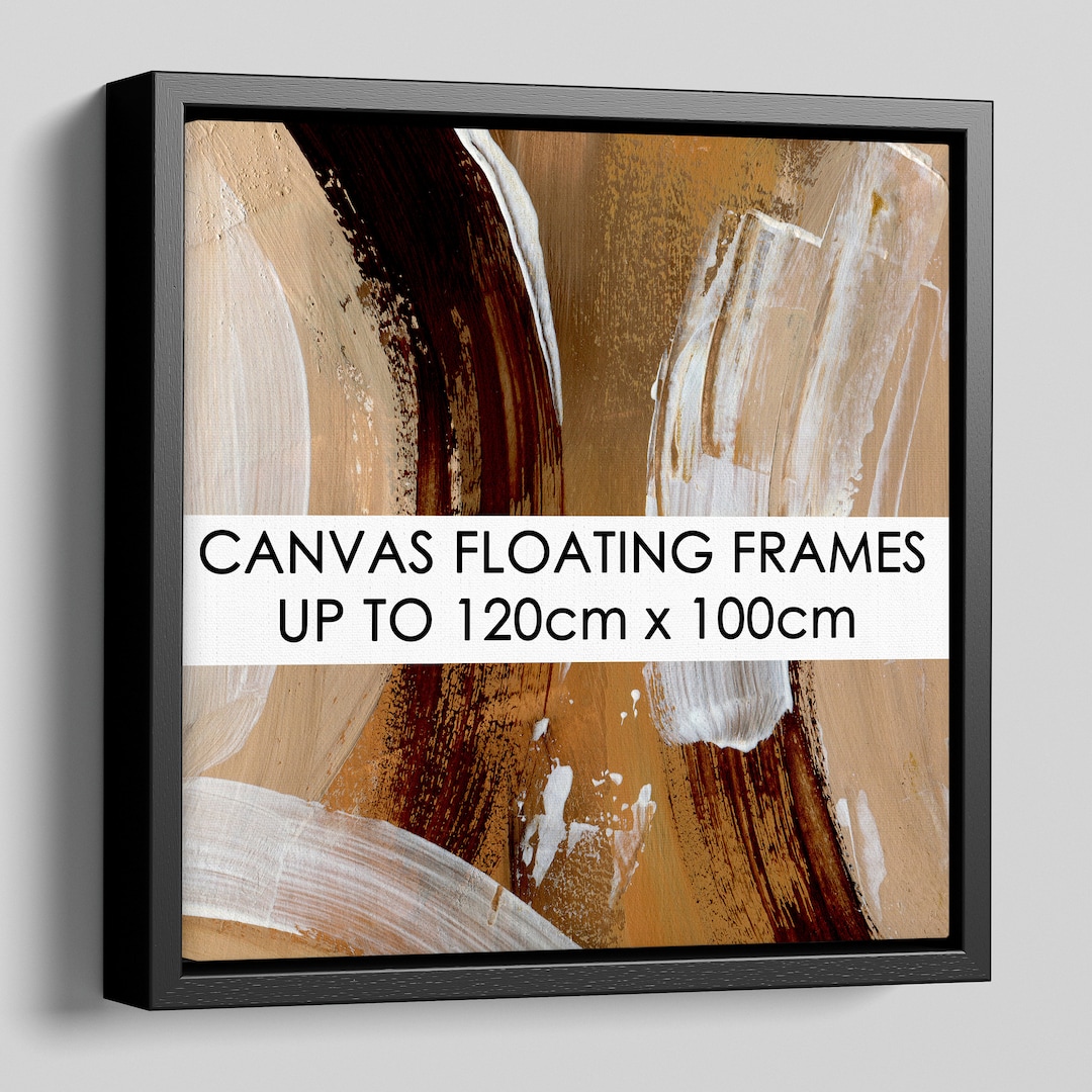 Large Canvas Floating Frames 40mm Deep | Floater Frames for Canvas Pictures | Canvas Tray Frames ...