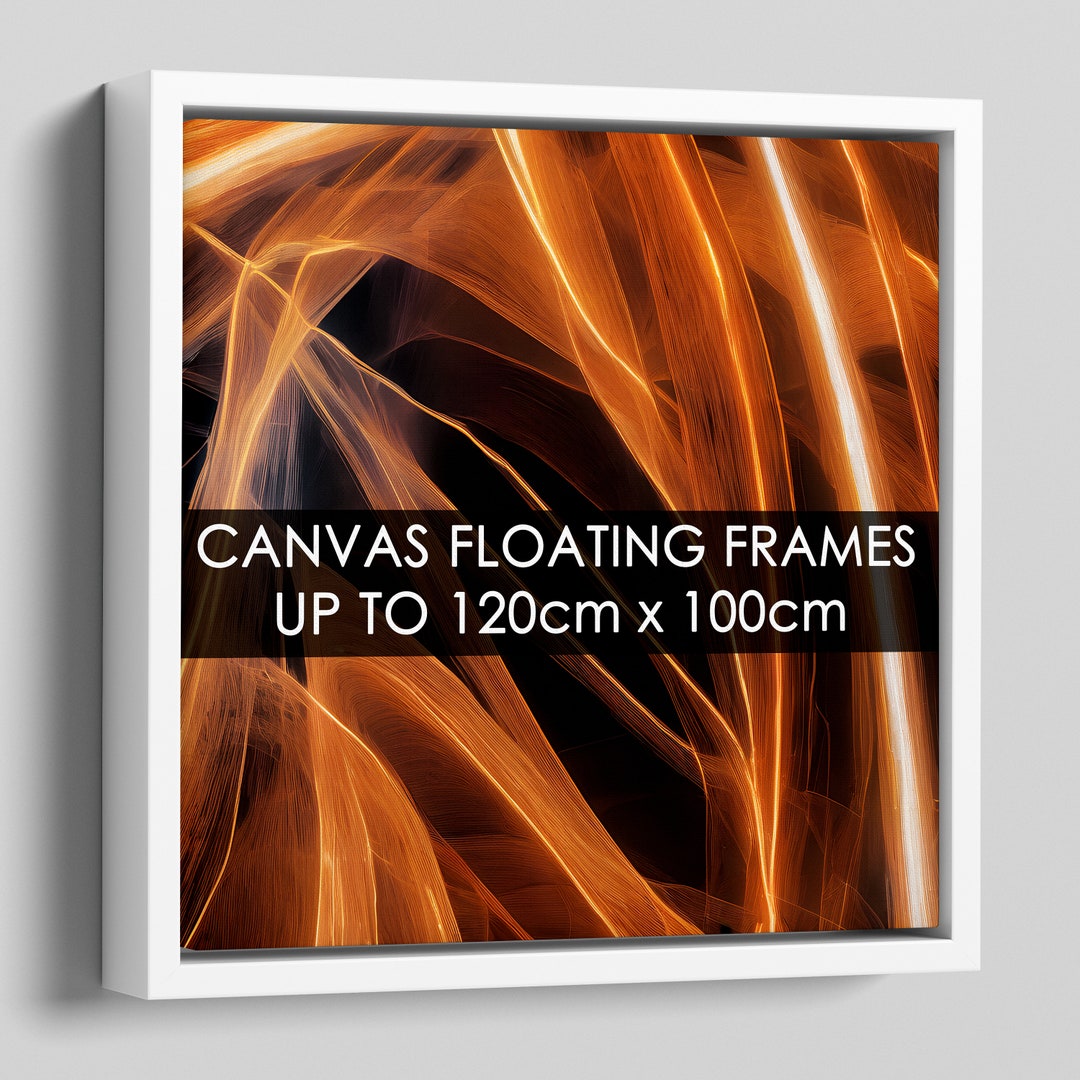 Large Canvas Floating Frame 40mm Deep | Floater Frames for Canvas ...
