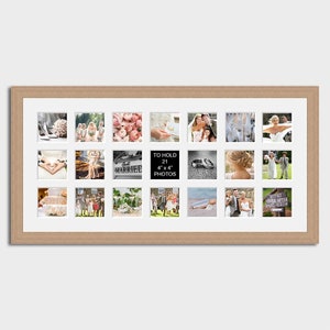 Large Multi Photo Picture Frames | Holds 21 4"x4" Instagram Size Photos ...