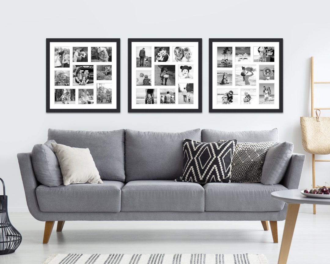 Gallery Wall Frames | Set of 3 Multi-photo Frames | Collage Frames in ...