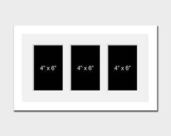 Multi Photo Picture Frame Holds 3 6 X 4 Mixed - Etsy UK