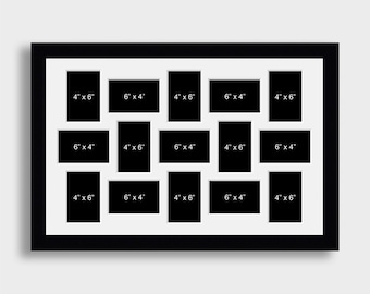 Multi Photo Frame Holds 6 A4 Certificates/photos in a 33mm - Etsy UK