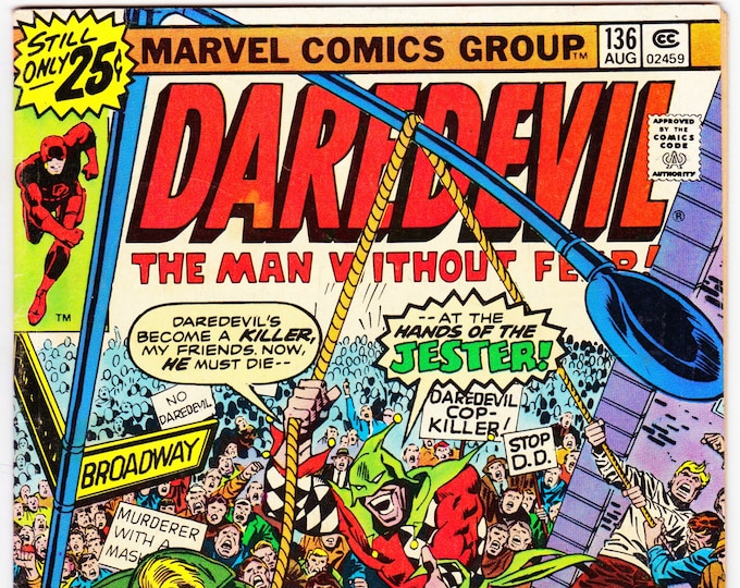 Daredevil 136 1st Series 1964 August 1976 Marvel Comics - Etsy