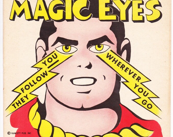 1944 Captain Marvel's Magic Eyes Paper Game - Etsy