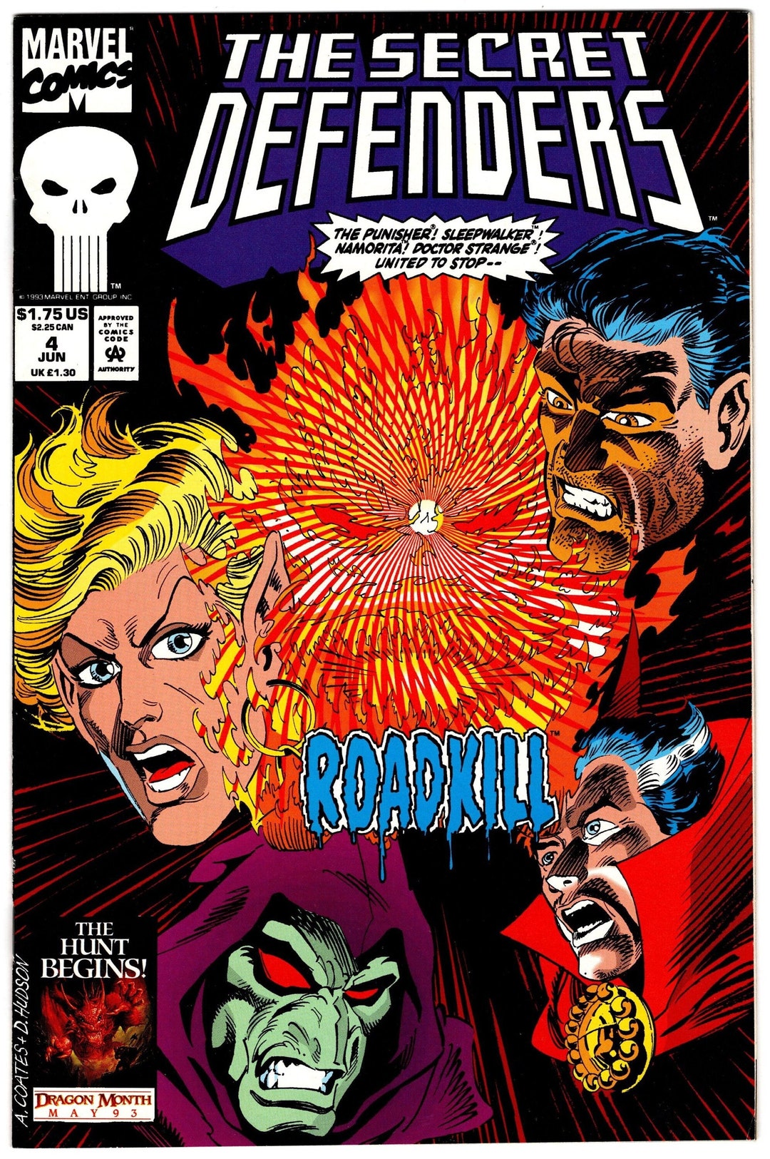 Secret Defenders 4 1993 June 1993 Marvel Comics Grade NM - Etsy