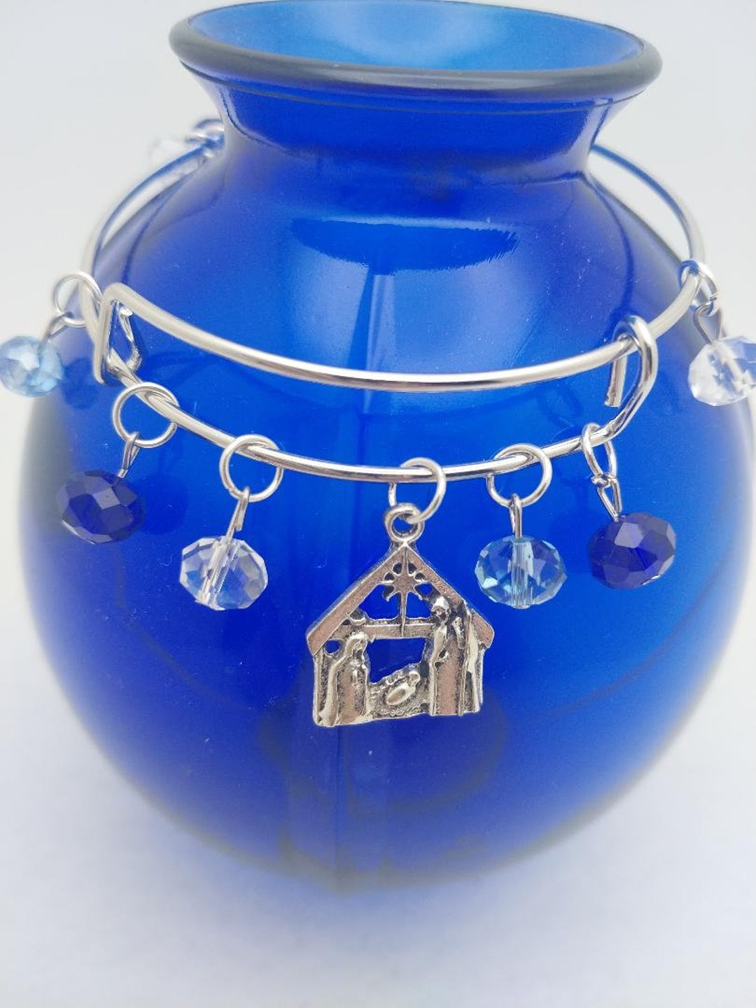 Nativity Blue BR042, Christmas Nativity Bracelet, Nativity Bracelet ...