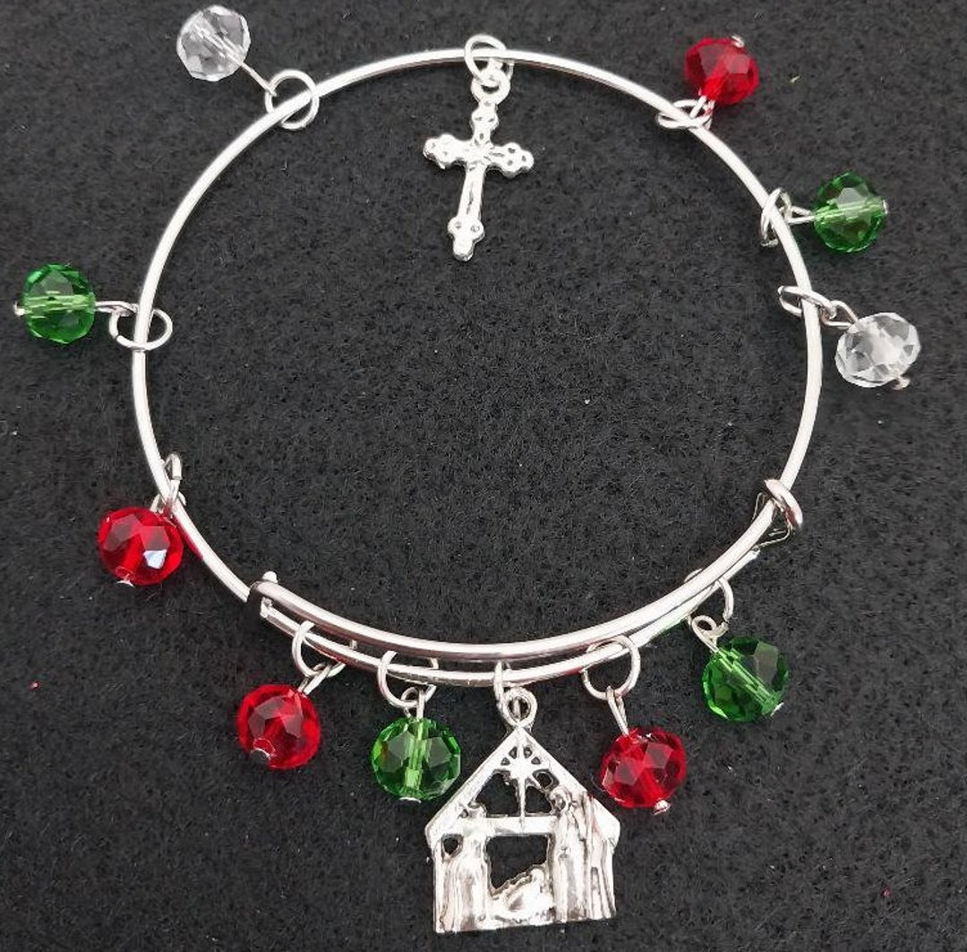 Nativity BR043, Nativity Christmas Bracelet, Christmas Expandable ...