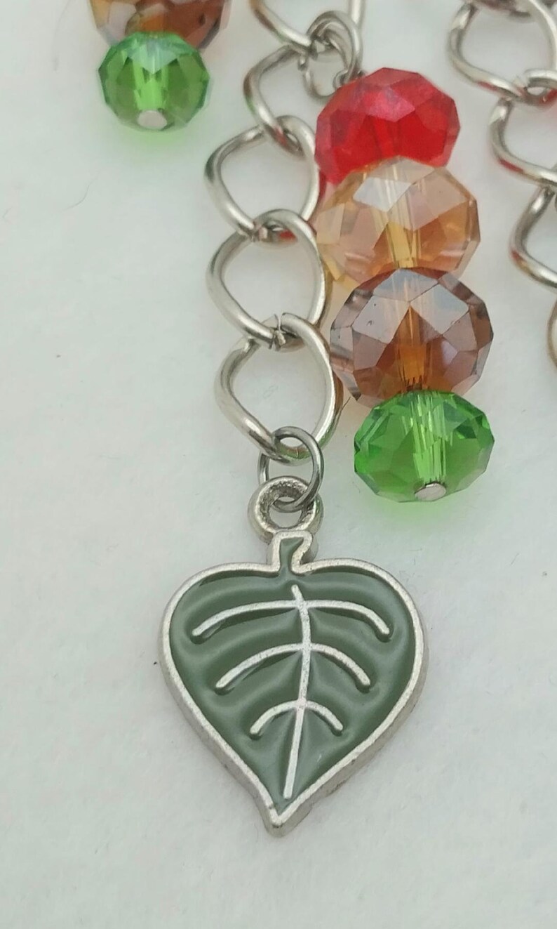 Annabel CD060, Fall Colors Purse Charm, Fall Leaves and Owl Purse Charm ...