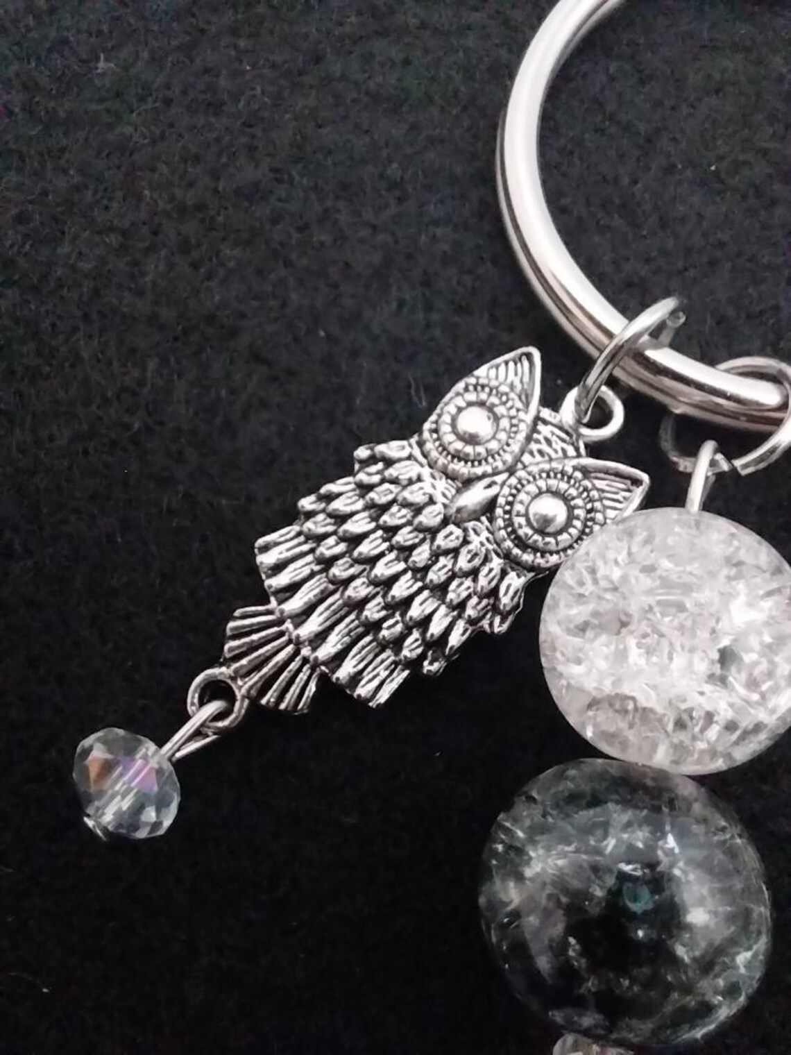 Dawn CD099, Owl Purse Charm, Owl Bag Charm, Owl Beaded Keychain, Owls ...