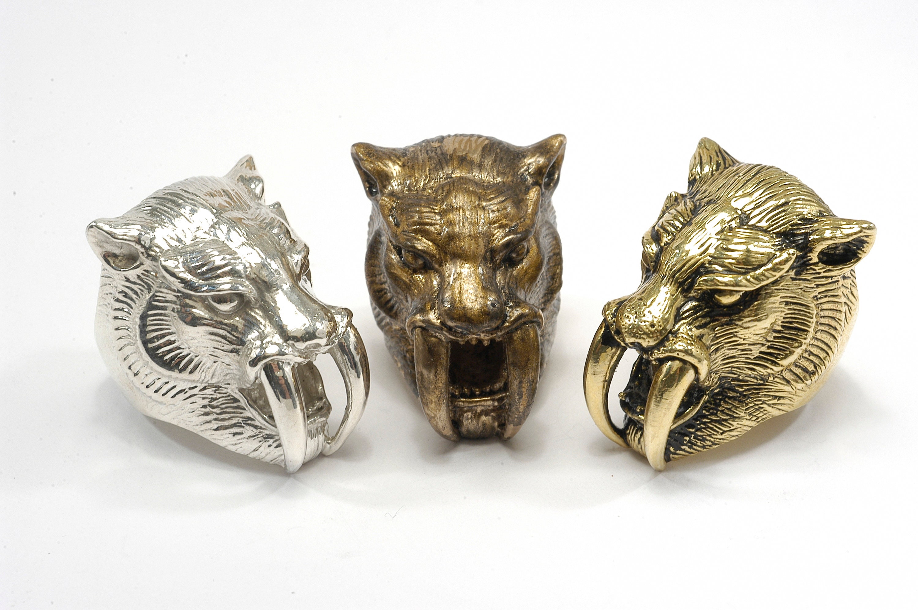 Sabertooth Tiger Spirit Animal Ring - Etsy