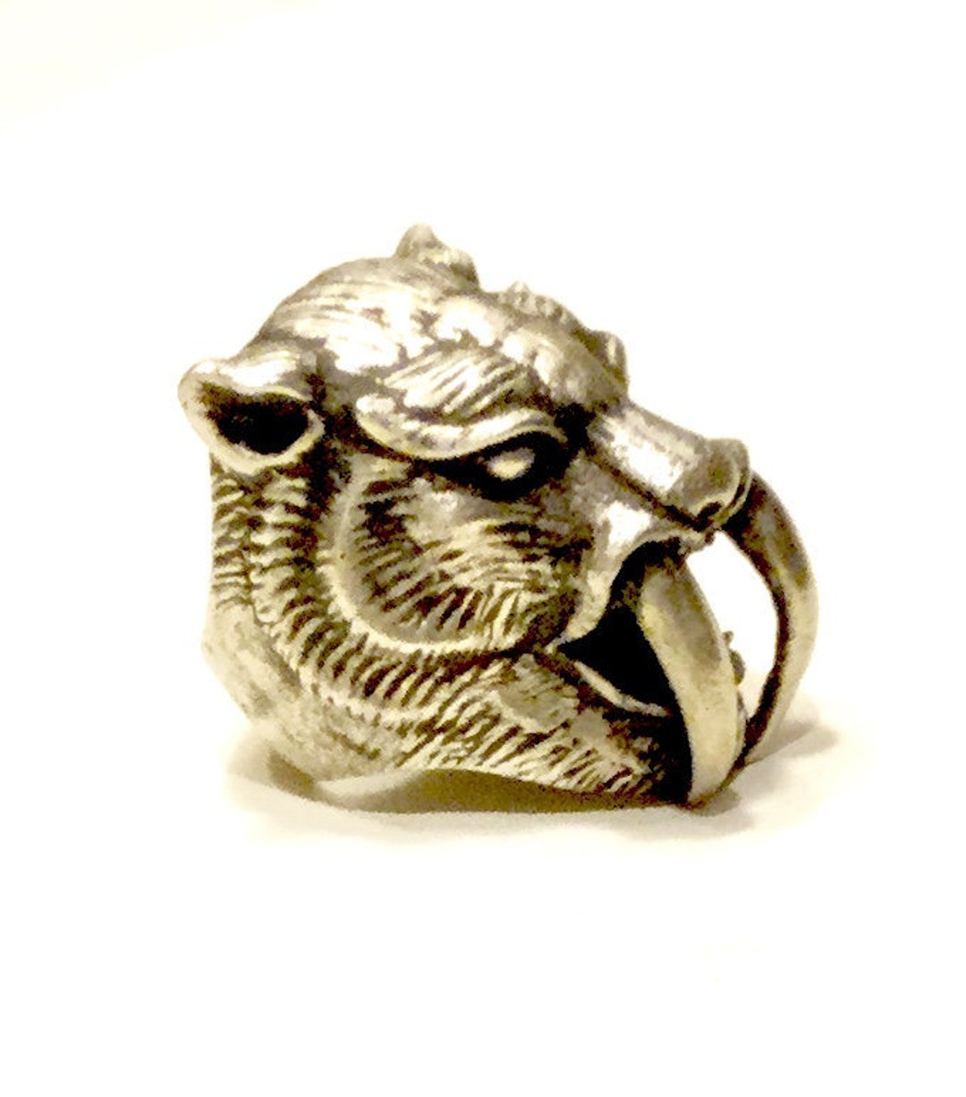Sabertooth Tiger Spirit Animal Ring - Etsy