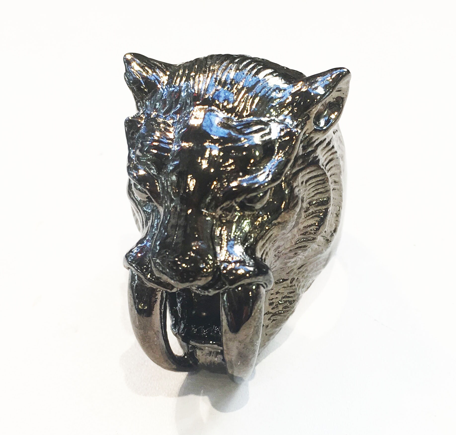 Sabertooth Tiger Spirit Animal Ring - Etsy