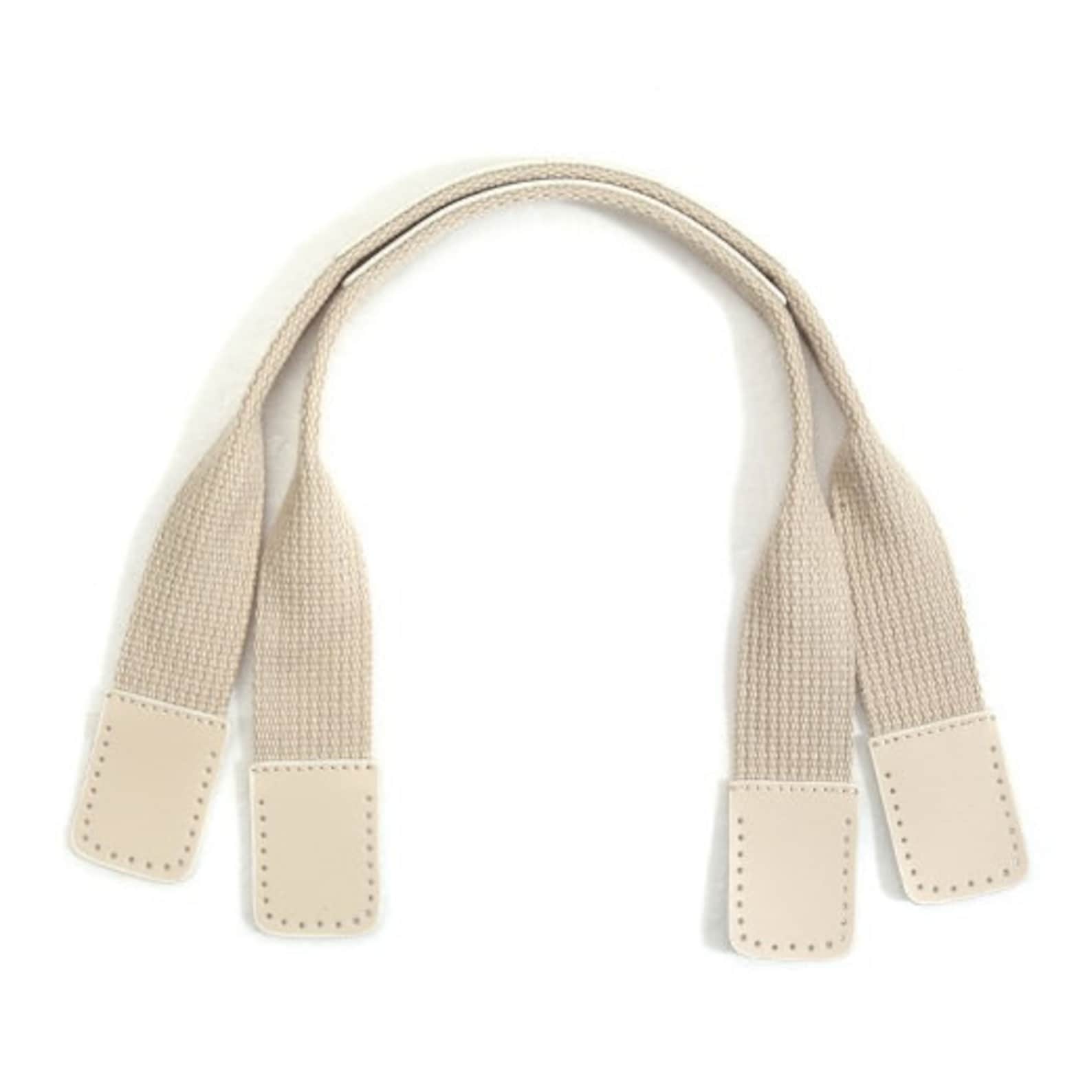 Byhands Webbing Purse Handles / Tote Bag Straps With Leather Tab, 17.7 ...