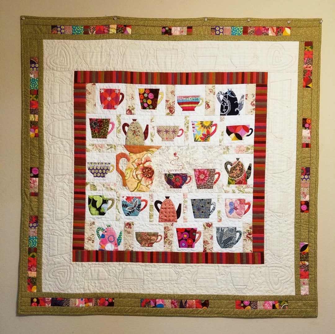 DIY Quilt Pattern - Tea Time (wall Hanging Quilt) - Etsy
