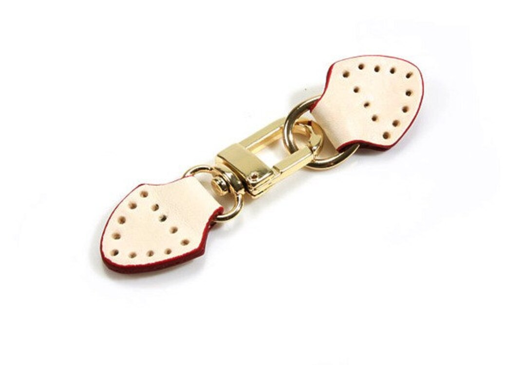 Leather Swivel Hook With Gold Style Ring: Purse Making Supply (3.7") - Etsy