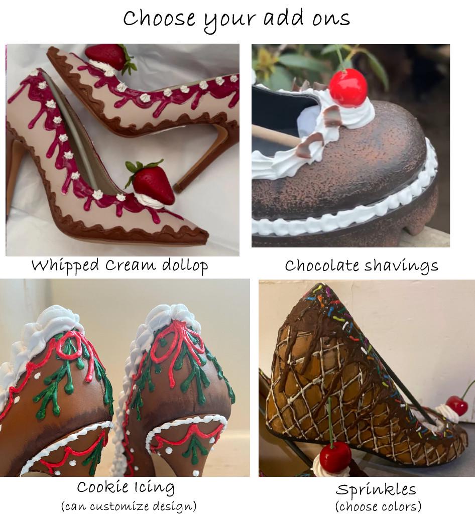 Create Your Own Dessert Hand Painted Heels Flats - Etsy