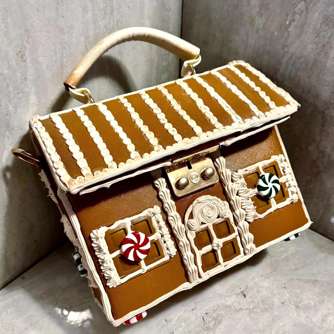 Gingerbread House Dessert Handbag Purse Top Handle - Etsy
