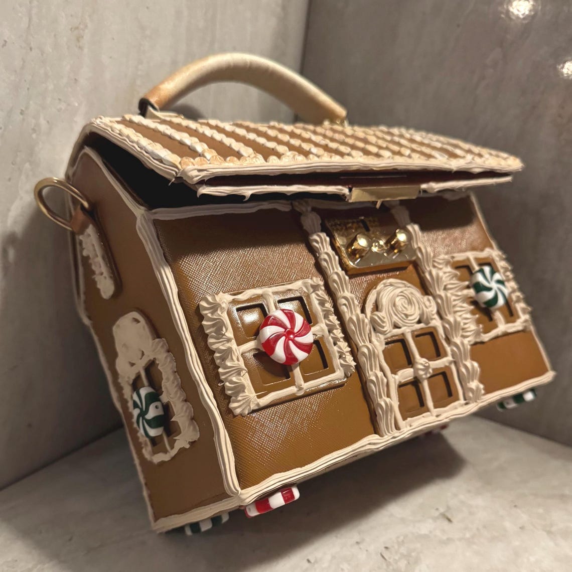 Gingerbread House Dessert Handbag Purse Top Handle - Etsy