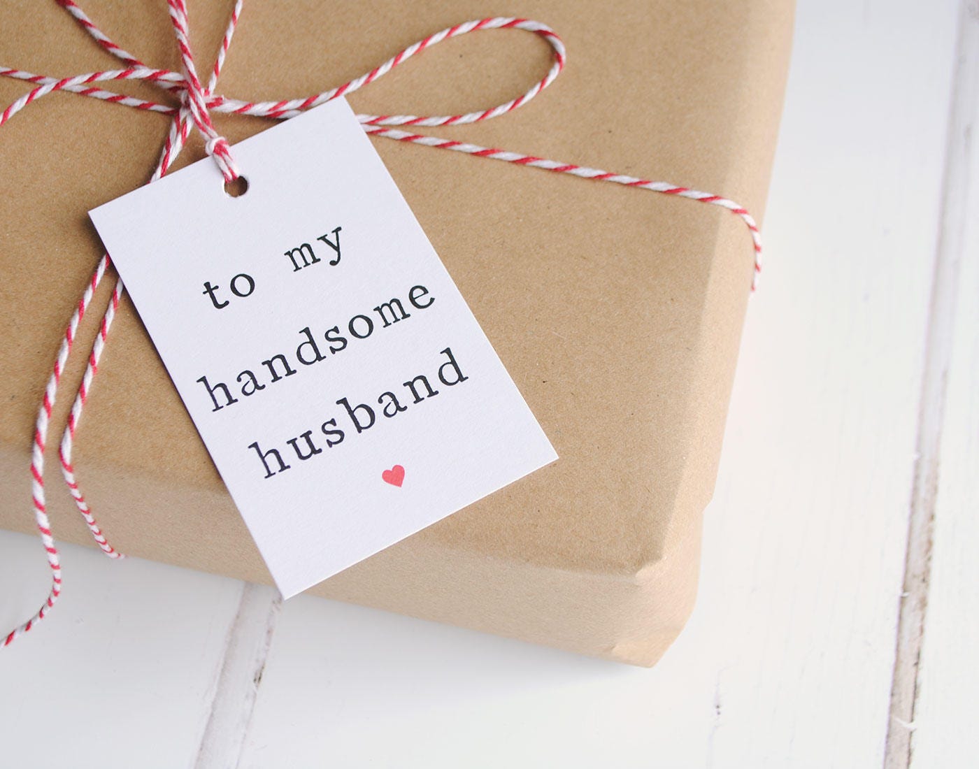 Husband Gift Tag, Handsome Husband Tag, Gorgeous Husband Present, Tag ...