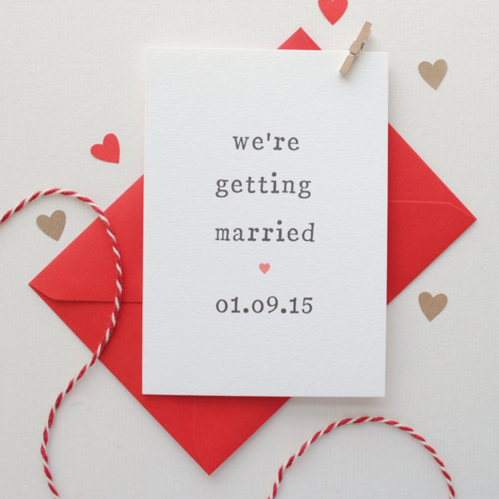 Getting Married Wedding Card, Bride Card, Groom Card, We're Getting ...