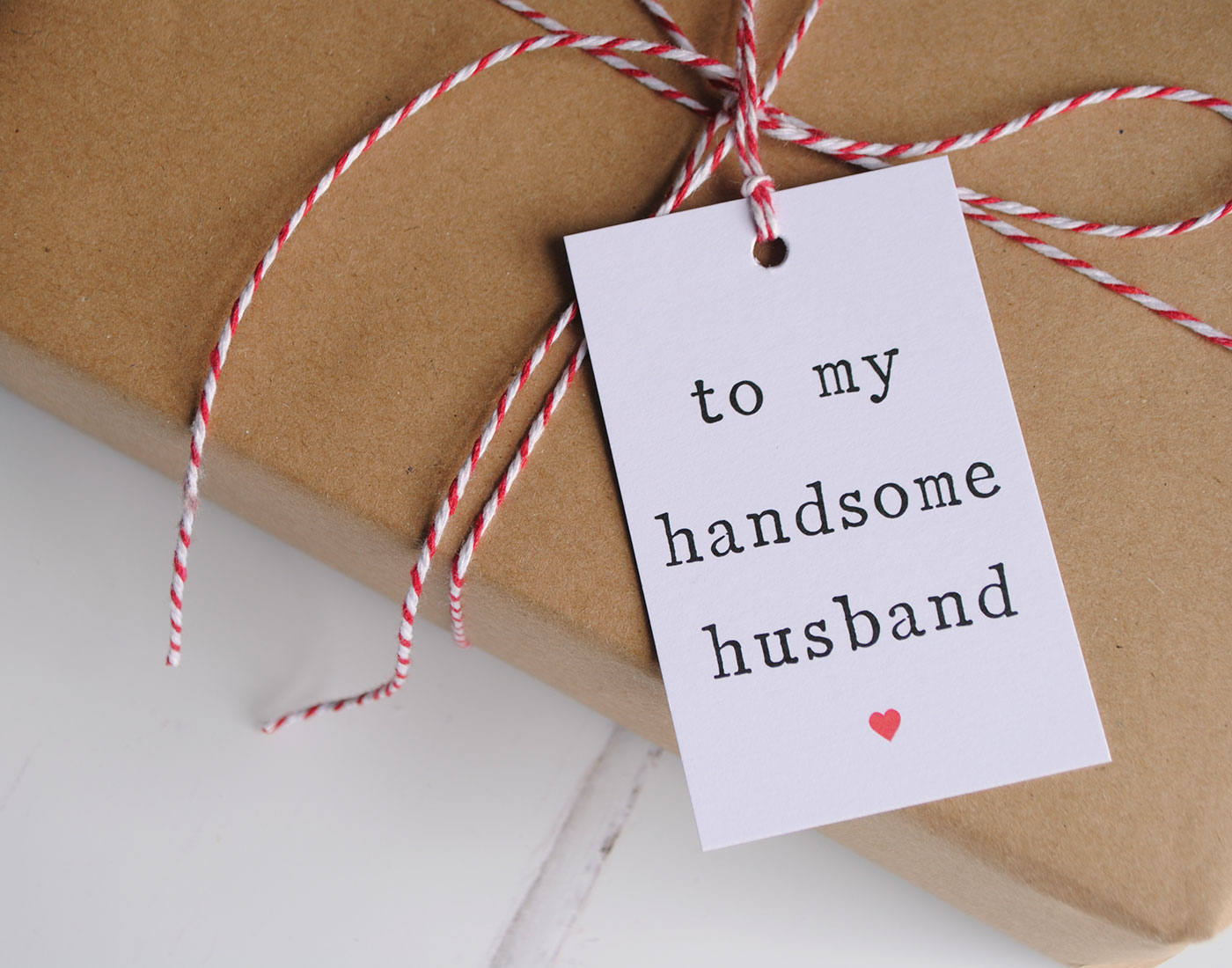 Husband Gift Tag, Handsome Husband Tag, Gorgeous Husband Present, Tag ...