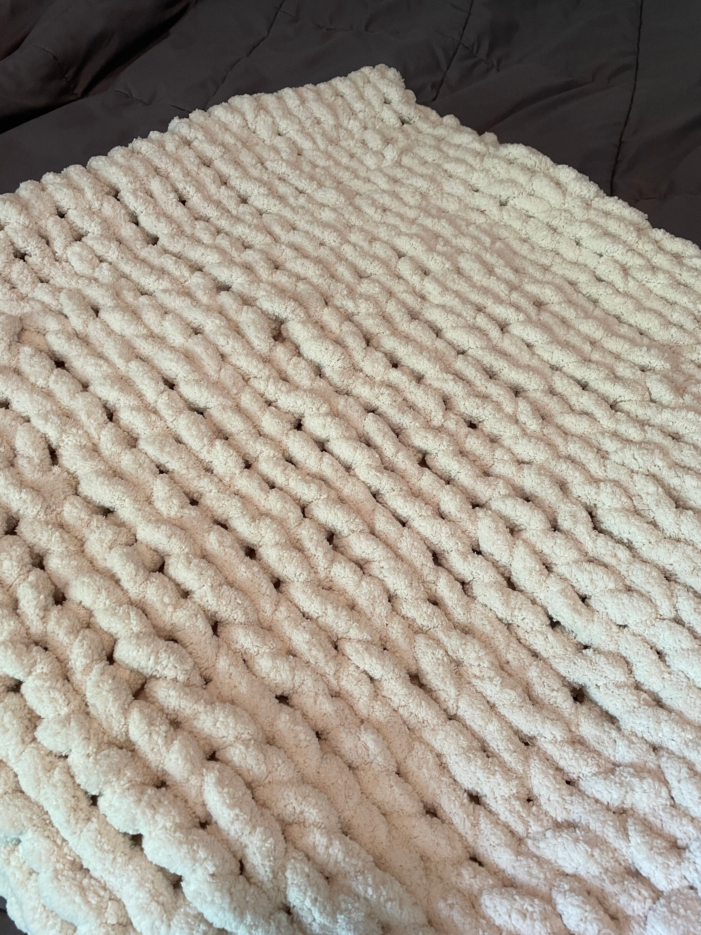 Chunky Blanket Tutorial Part How To Finish It Off By The Shabby Tree ...