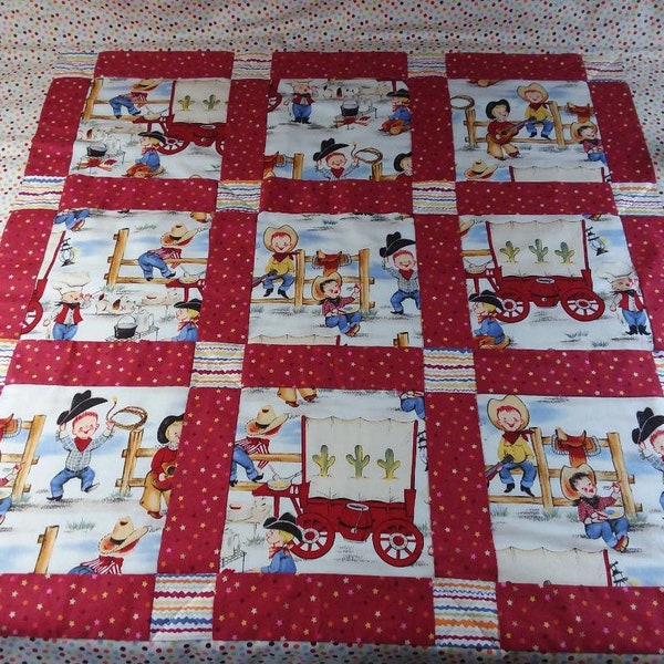 Cowboy Baby Quilt - Etsy
