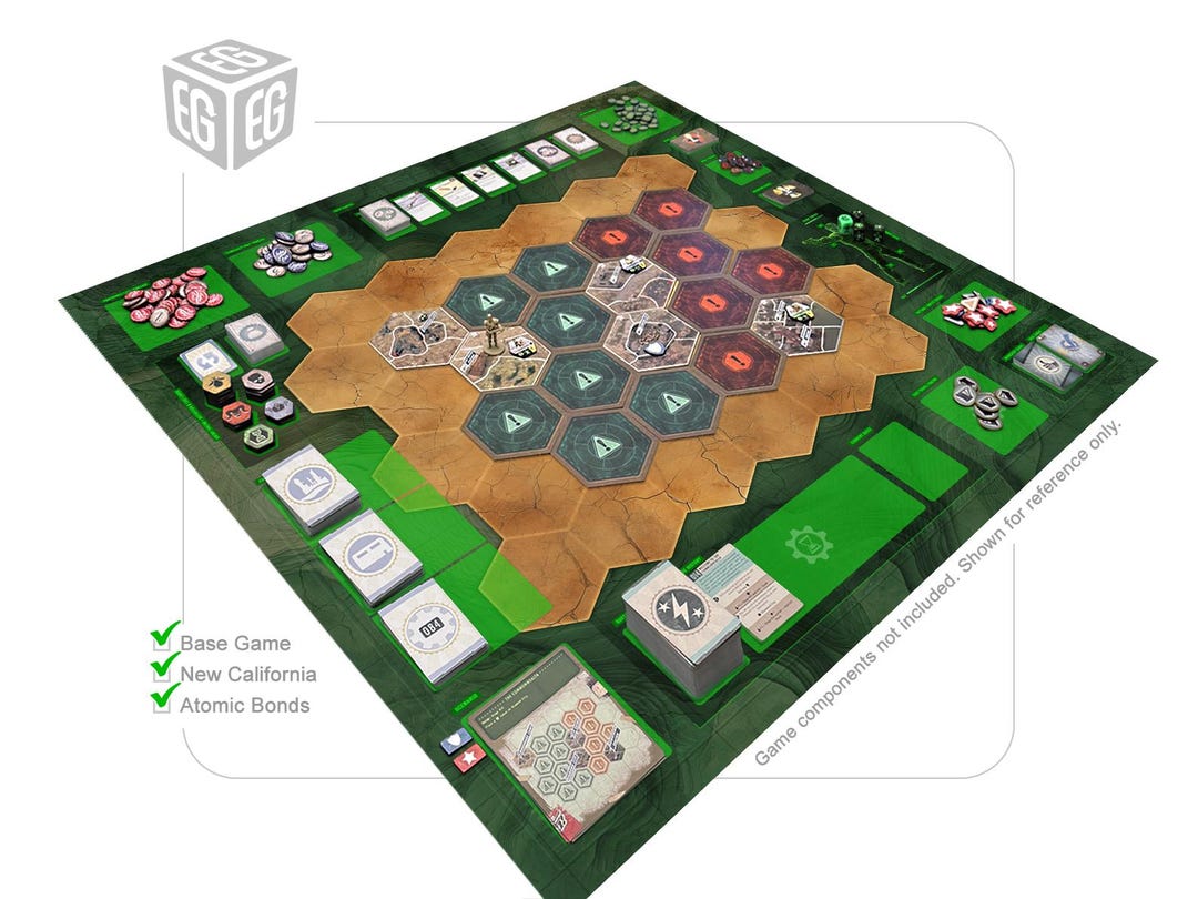 Enhanced Play Mat Design | Compatible With Fallout the Board Game ...