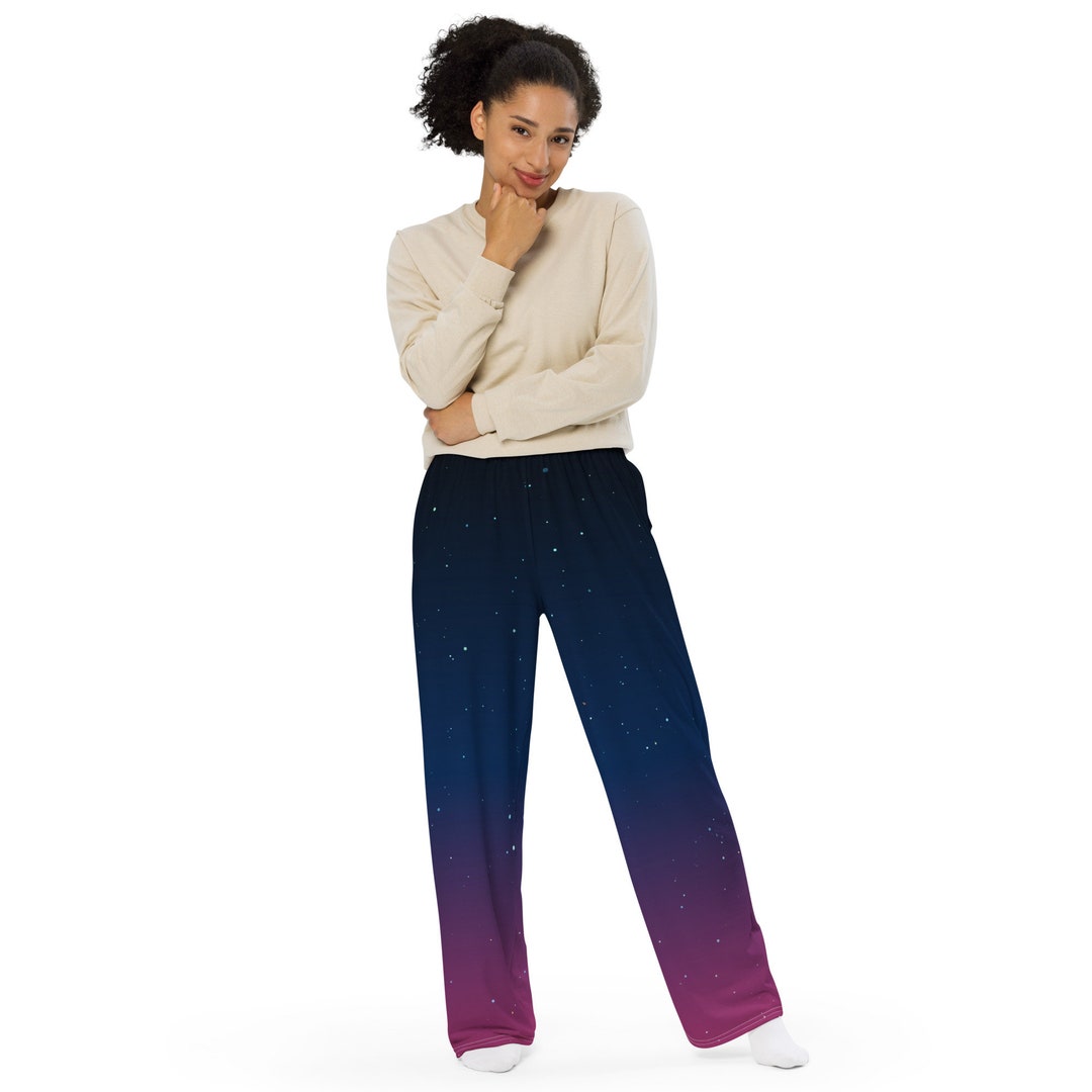 Galaxy Unisex Wide-leg Pant - Etsy