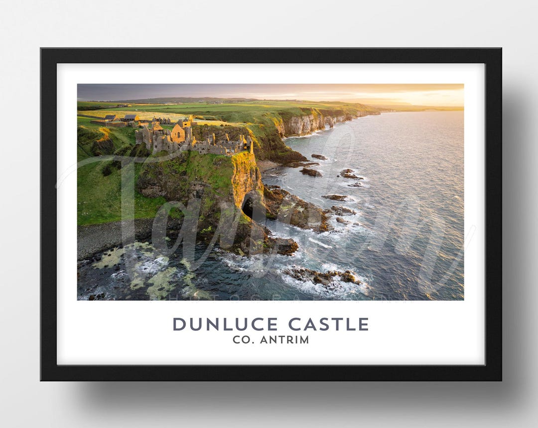 Dunluce Castle, Co. Antrim, Northern Ireland, TRAVEL Poster / Print. - Etsy