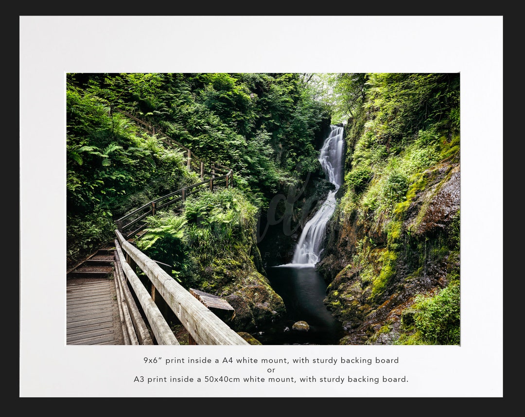 Ess-na-larach, Glenariff Waterfall, Co. Antrim fine Art Print Various ...