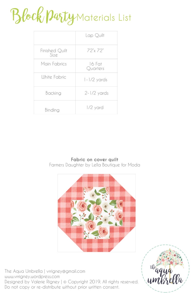 Block Party Quilt Pattern - Etsy