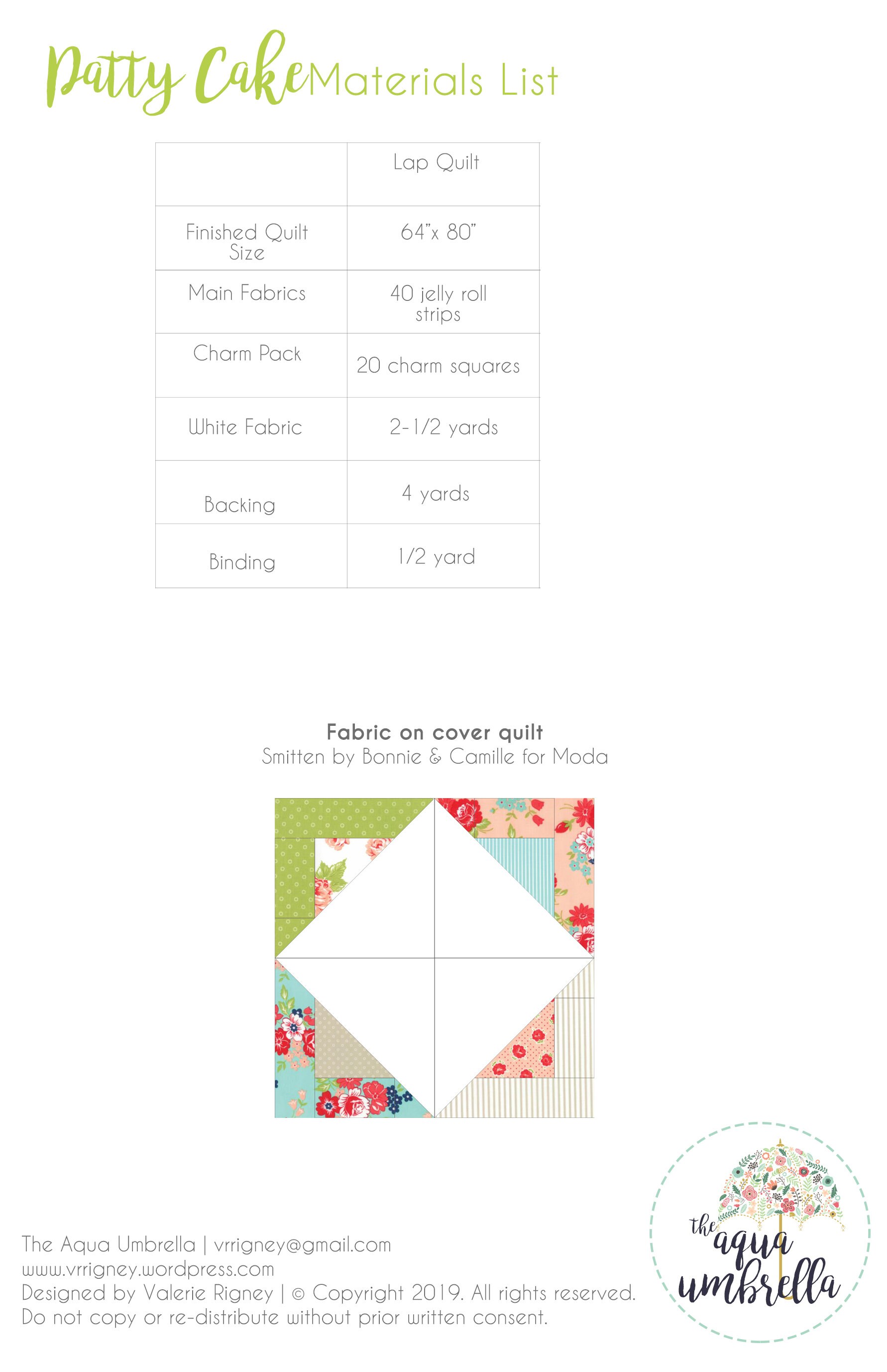 Patty Cake Quilt Pattern - Etsy