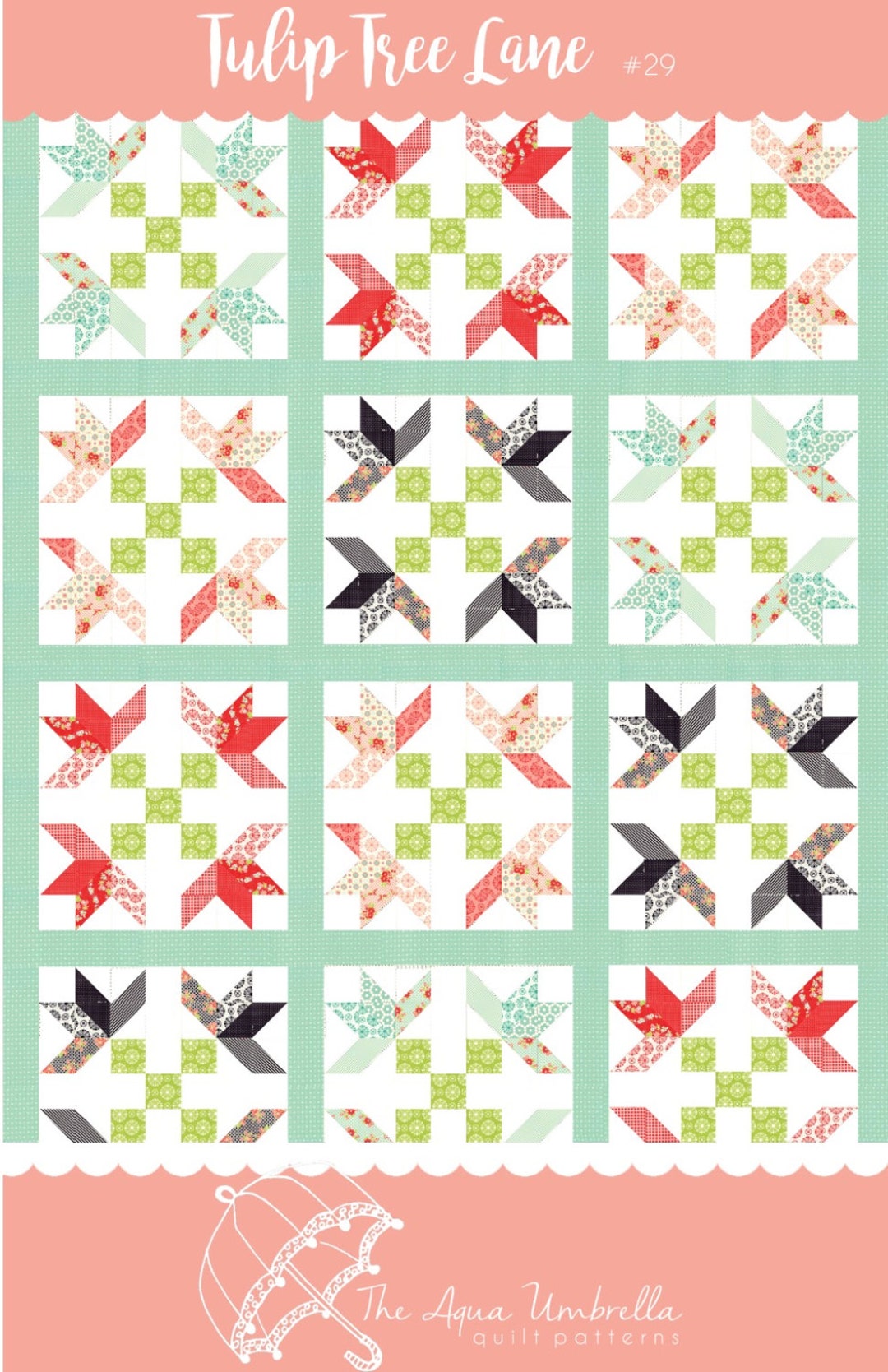 Tulip Tree Lane Quilt Pattern - Etsy
